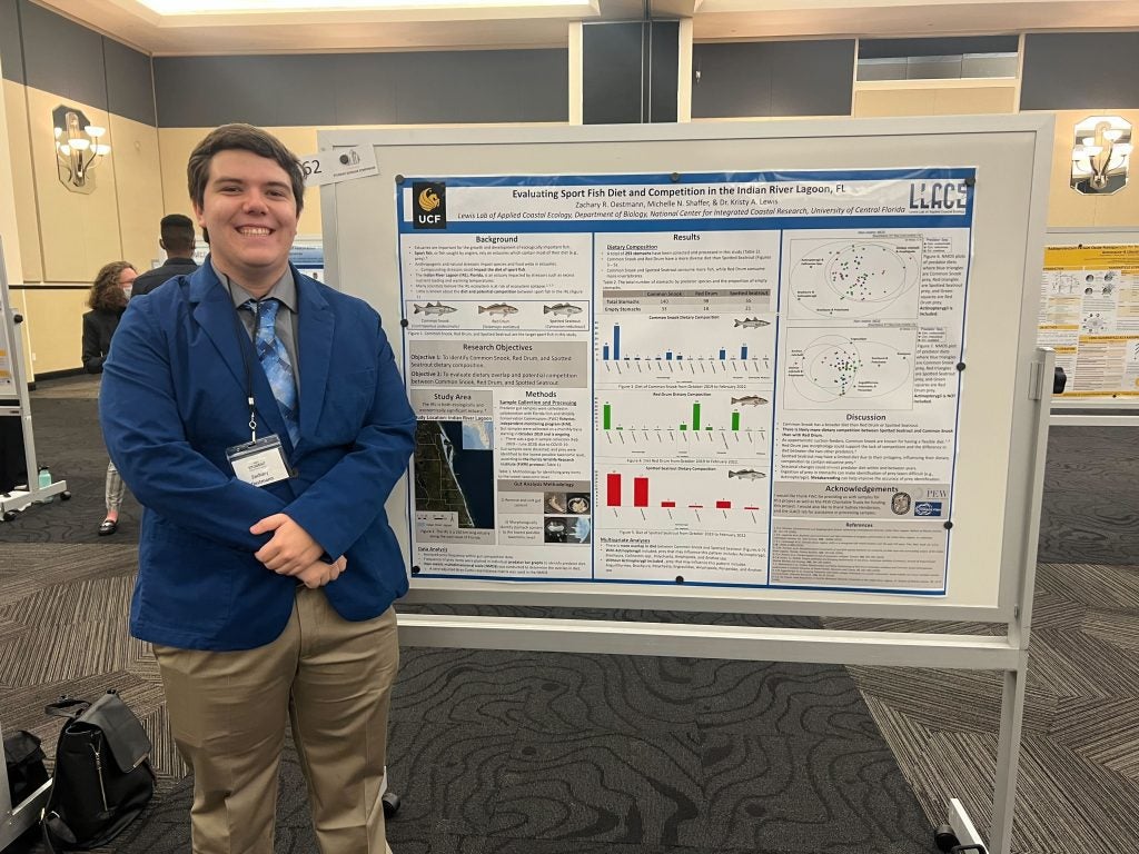 Zachary Oestmann - BS Student - Lewis Lab of Applied Coastal Ecology