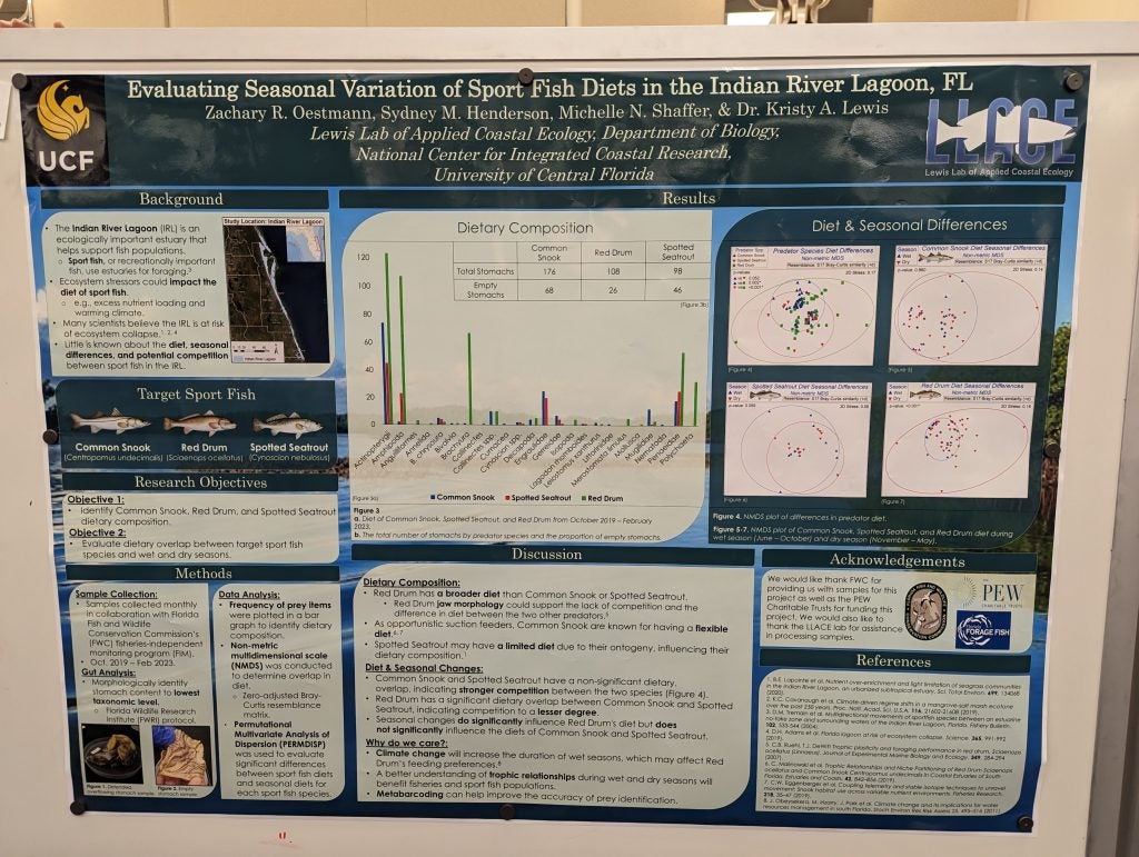 Zachary Oestmann - BS Student - Lewis Lab of Applied Coastal Ecology
