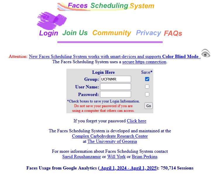 Reserving Instrument Time - NMR Facility & Cryogenic Services